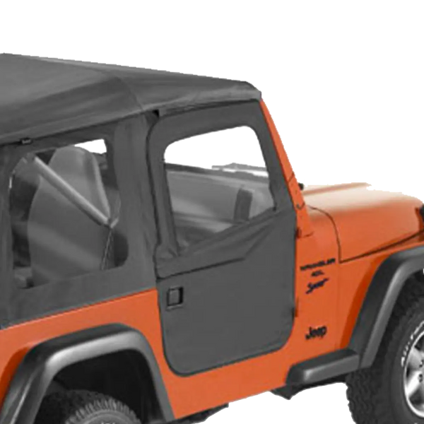 Bestop - 2-Piece Doors - 97-06 TJ Wrangler - Double Black Offroad