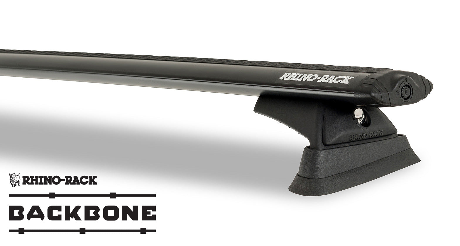 Rhino Rack VORTEX RCL BLACK 2 BAR RHINO-RACK BACKBONE ROOF RACK JK Wra ...